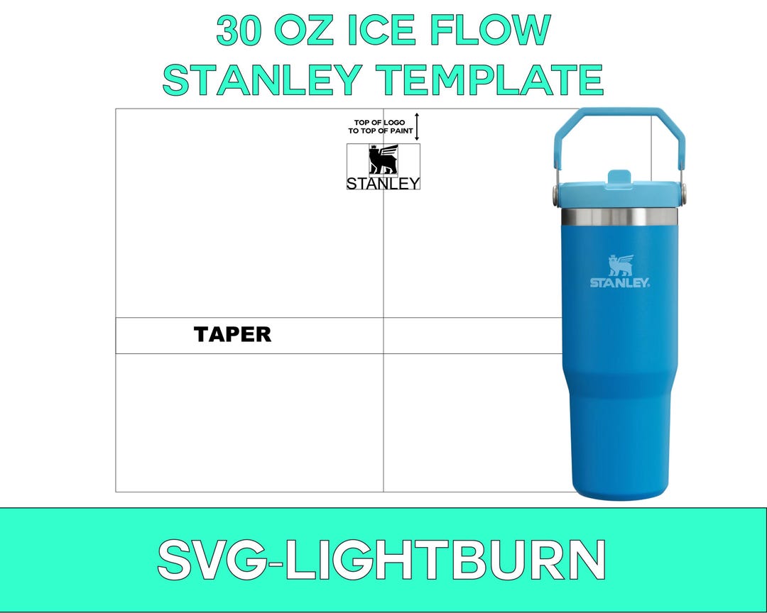 Stanley 30oz Template for Laser Engraving SVG, Template for Stanley ...