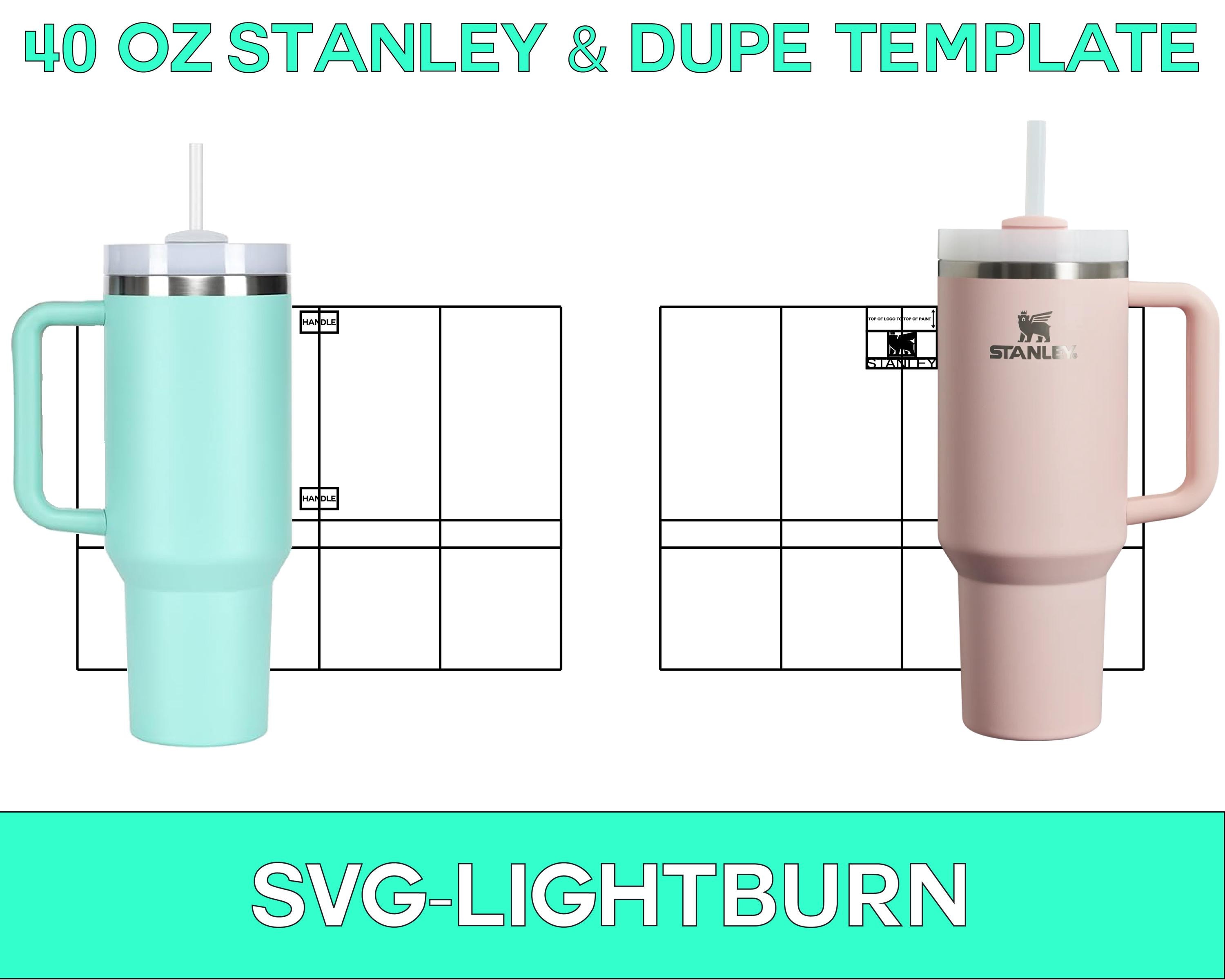 Stanley 40oz Template for Laser Engraving SVG, Template for Stanley ...