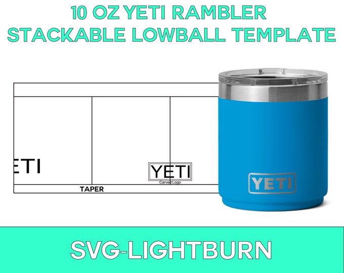 Yeti Rambler, YETI Rambler 10oz Template Full Wrap for Rambler Yeti ...