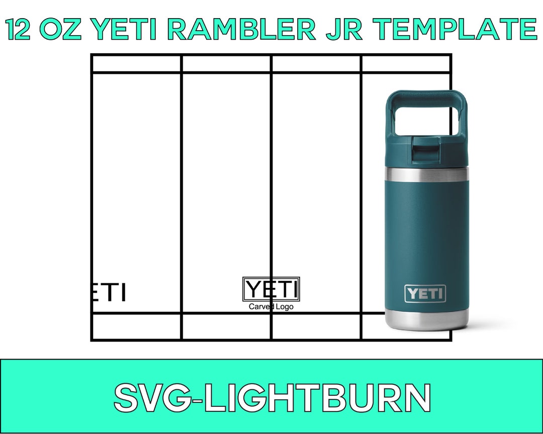 YETI 12oz Rambler JR Template for Laser Engraving Svg, Template for ...