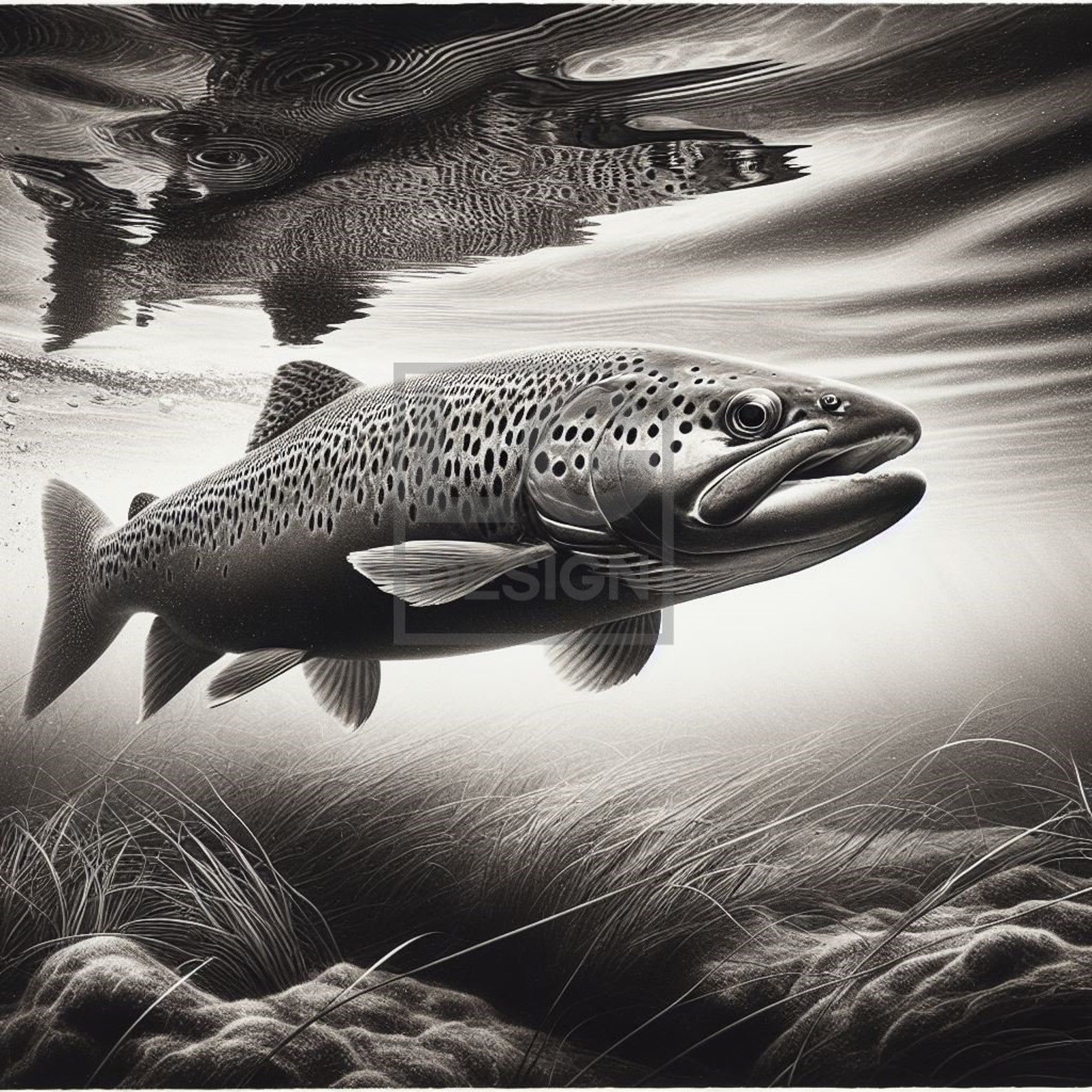 River Trout Collection - Set of 7 Brown Trout PNG - Trout, River Trout ...