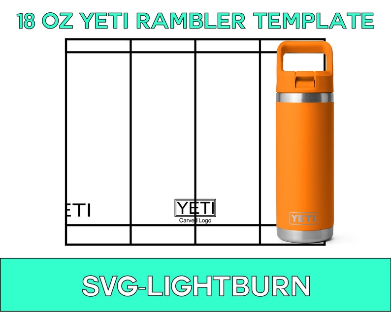 YETI Water Bottle Template Package - 12oz, 18oz and 26oz YETI Template ...