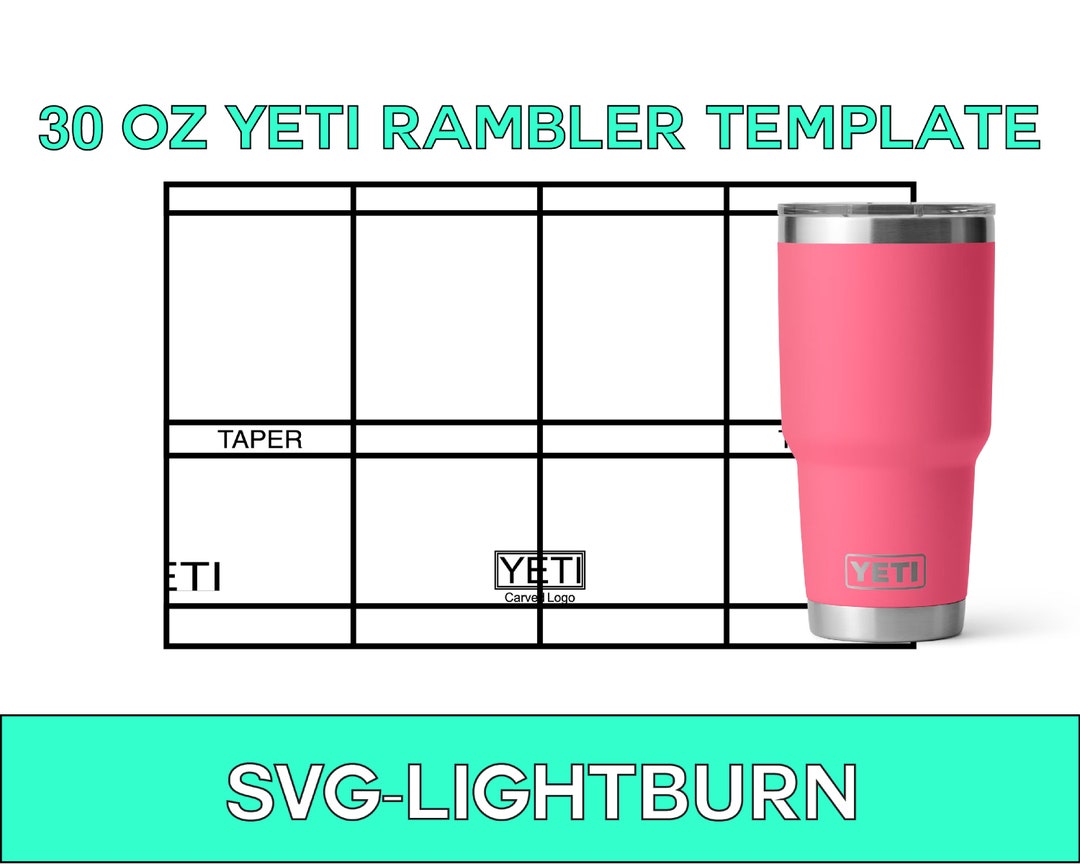 YETI 30oz Rambler Template for Laser Engraving Svg, Template for Yeti ...