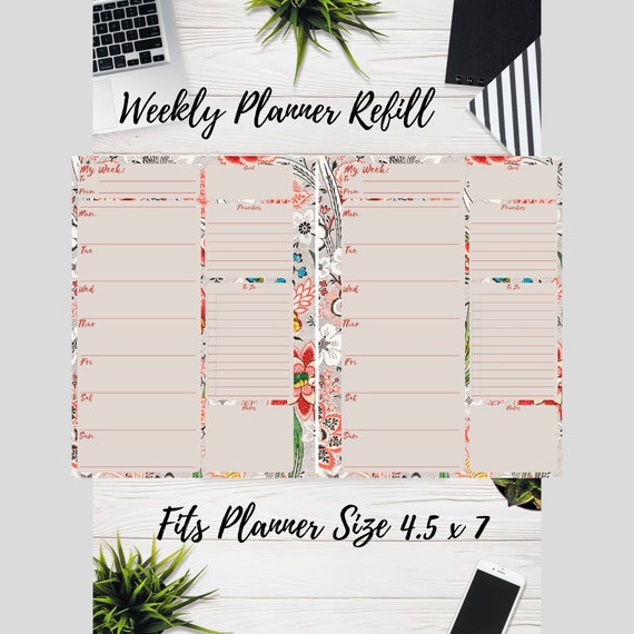 Mini Happy Planner Printable Weekly Planner Refill Inserts - Etsy