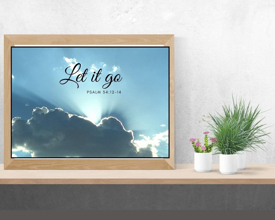 Bible Verse Digital Wall Art Printable Home Decor Clouds Pdf Png Jpg ...