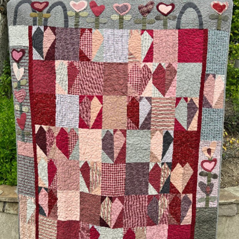 Heart Quilt Pattern - Etsy
