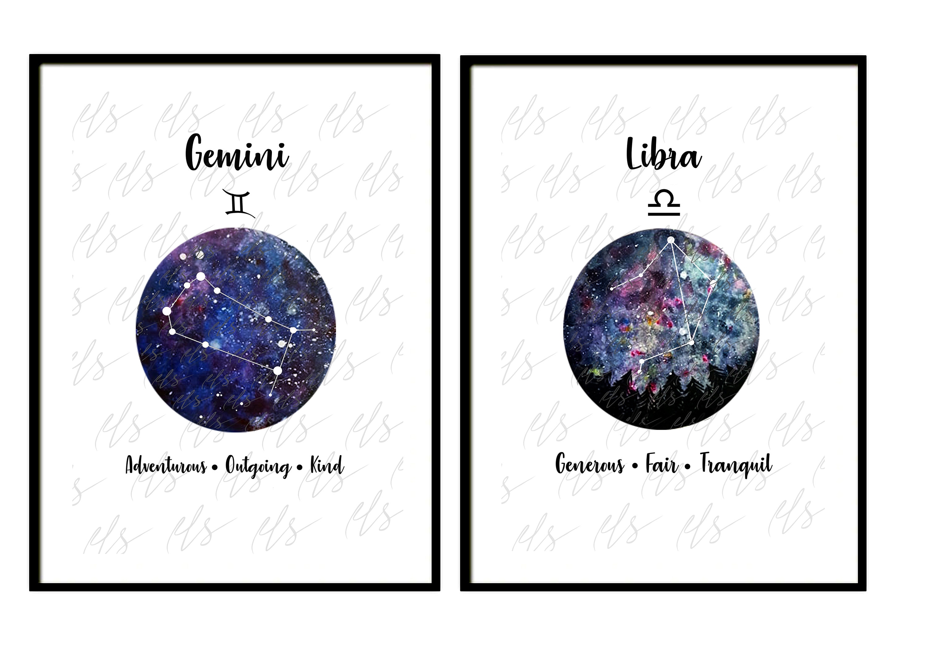 Star map astrology poster - primahs