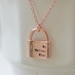 Custom Engraved Padlock Necklace, Lock Pendant Necklace, Friendship ...