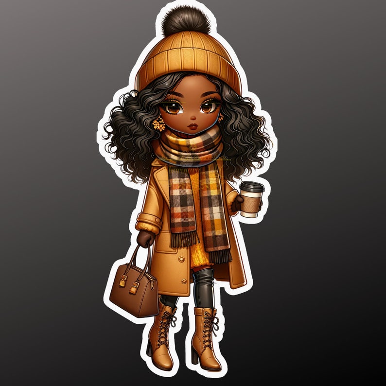 Autumn Elegance | Fall Chibi Digi Cuties_8 | Digi Dolls | Fall Art ...