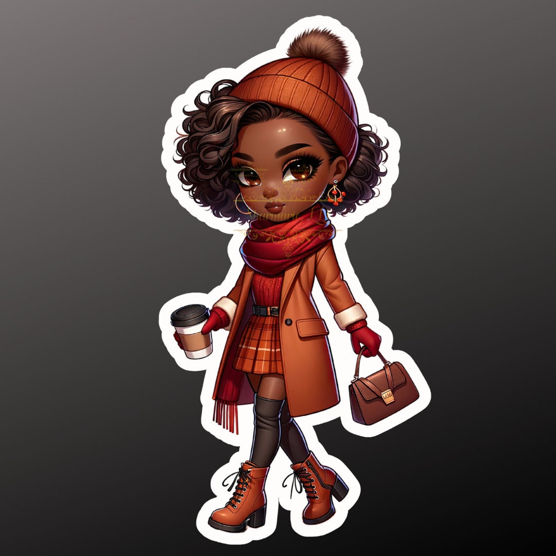 Autumn Elegance | Fall Chibi Digi Cuties_7 | Digi Dolls | Fall Art ...