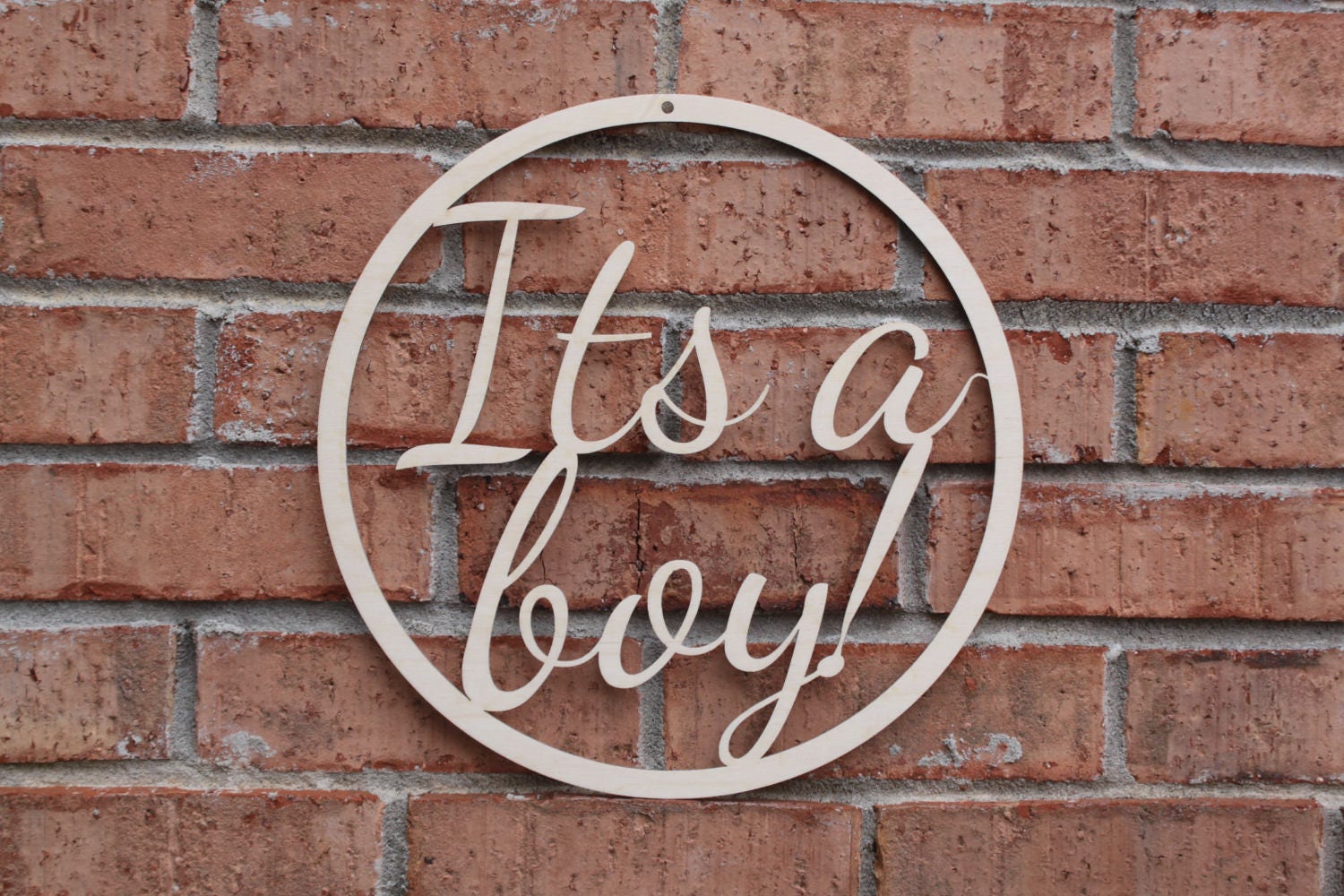 Unfinished Its A Boy Sign Wood Baby Door Hanger Wood Door | Etsy