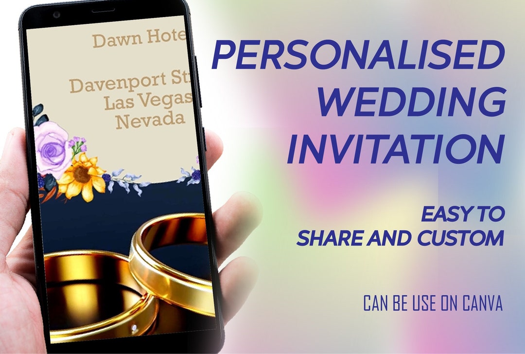 Personalised Wedding Invitation - Etsy