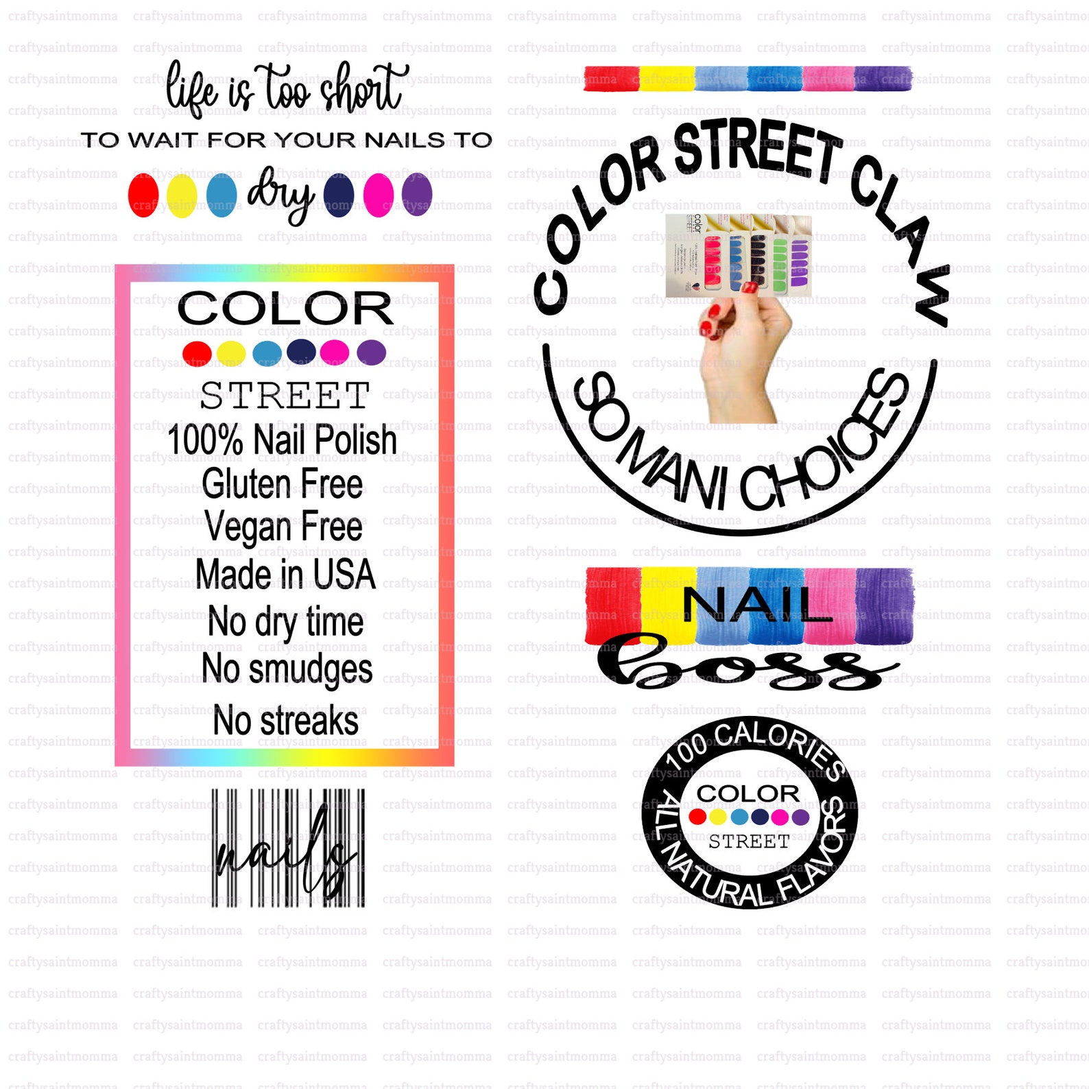 Color Street Design PNG - Etsy