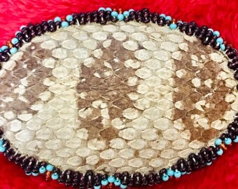 Rattlesnake Skin Belt - Etsy