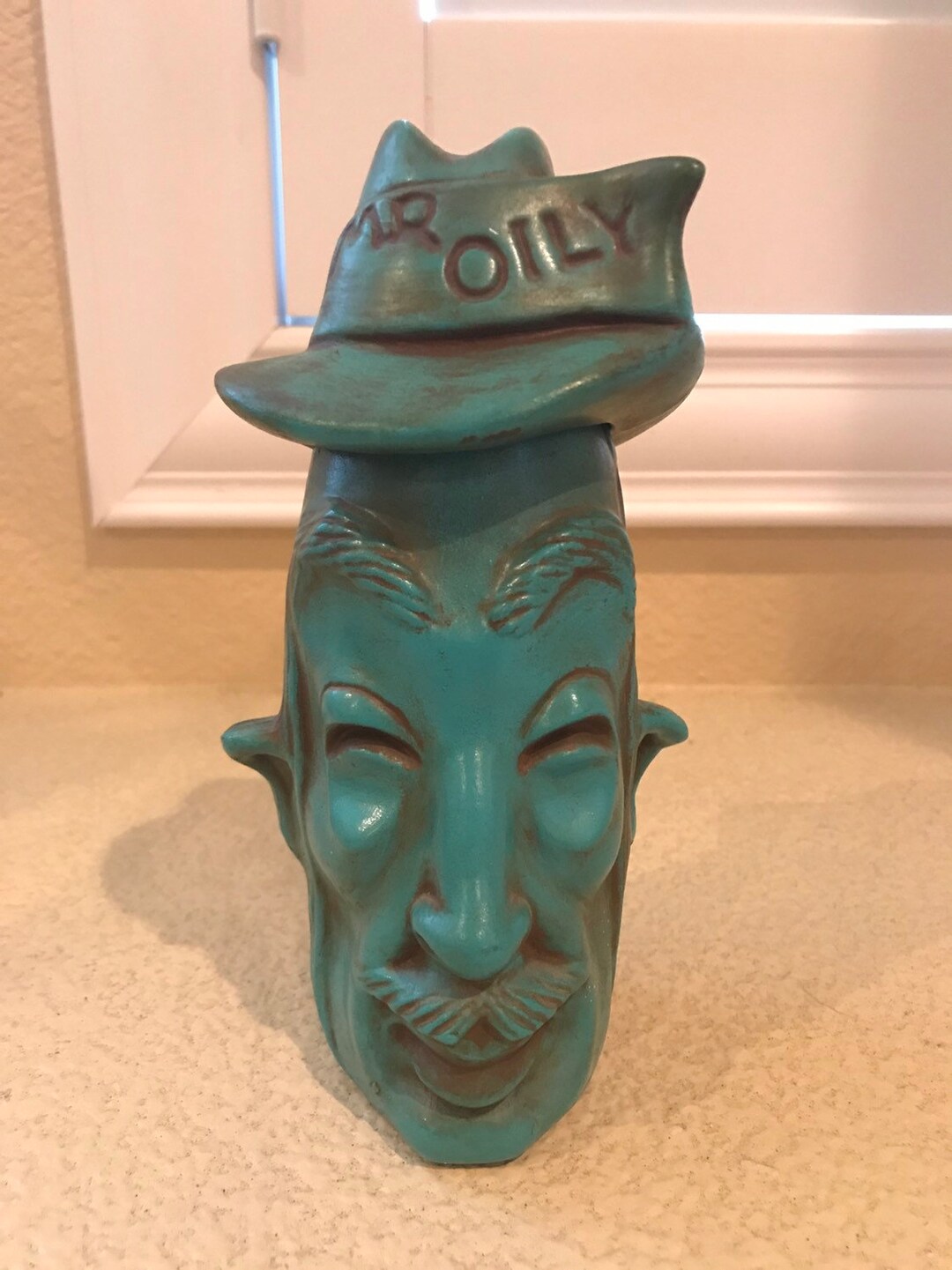 Vintage Pottery "mr. Oily" Oil Pot - Etsy