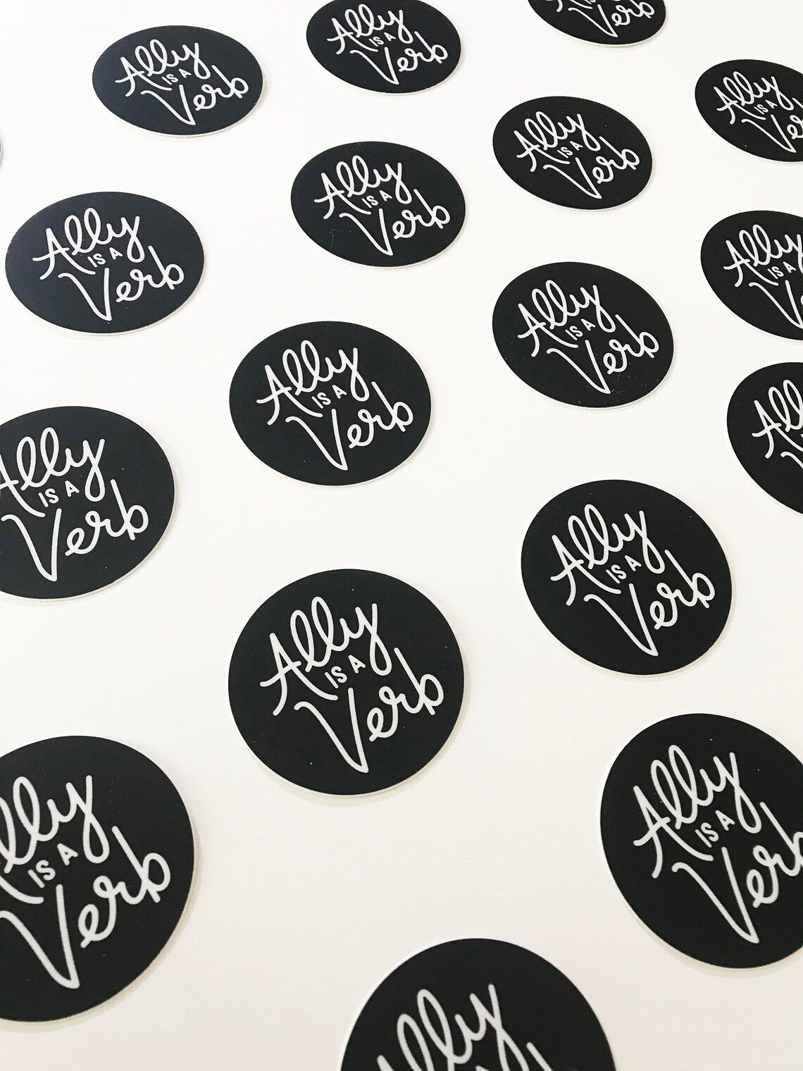 Ally is a Verb sticker - Etsy