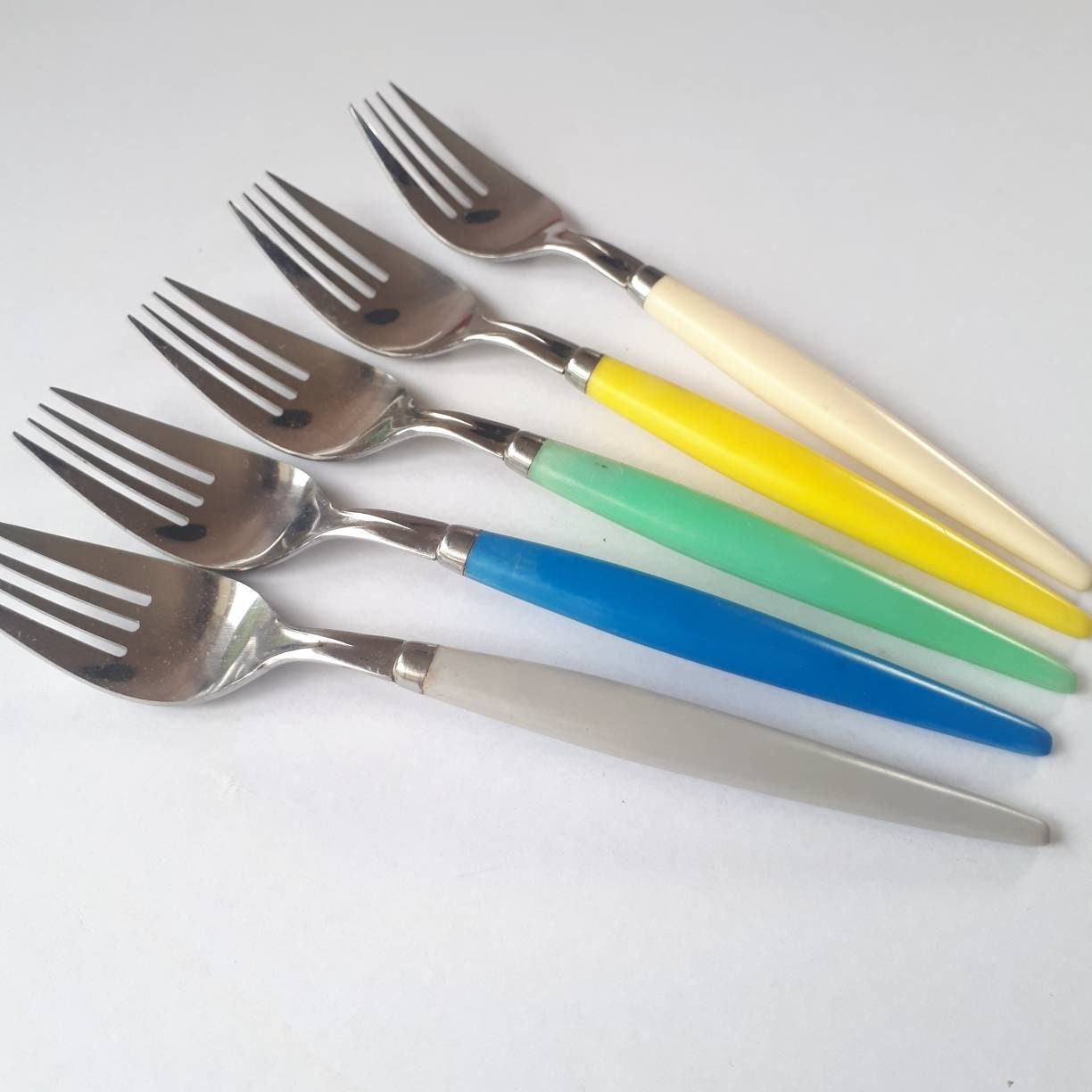 Vintage Decorative Rainbow Fork Set Cutlery & Knives Cookware etna.com.pe