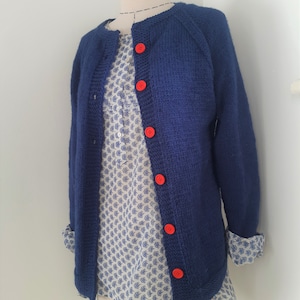 PDF Knitting Pattern Everyday Raglan Cardigan Bottom up - Etsy