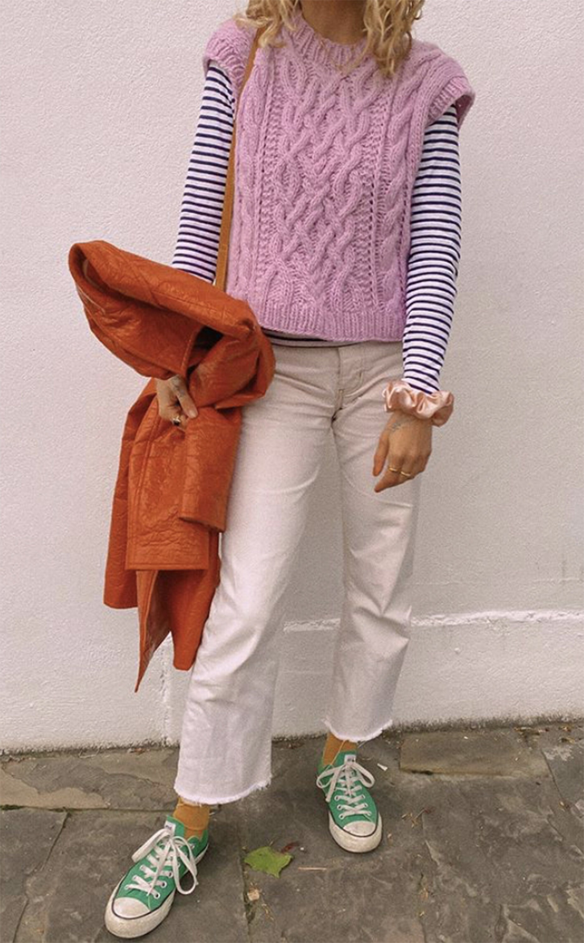 Spring Vest No.1 Handmade Knitted Vest Cable Stitch Vest - Etsy UK