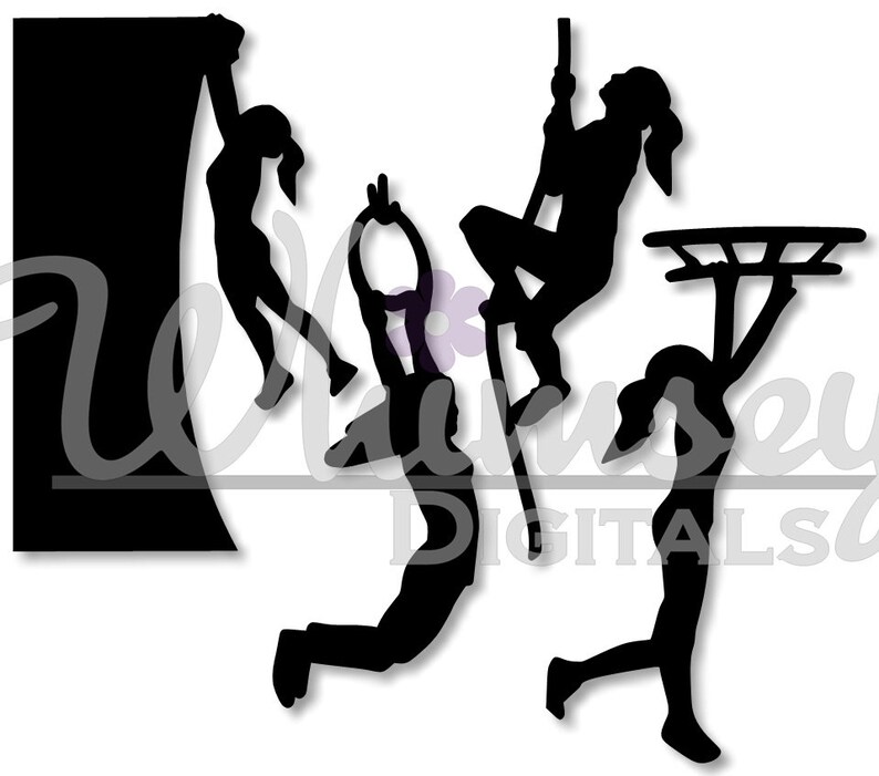 Woman Obstacle Course Girl Warrior Digital Download, SVG, PDF Cutting ...