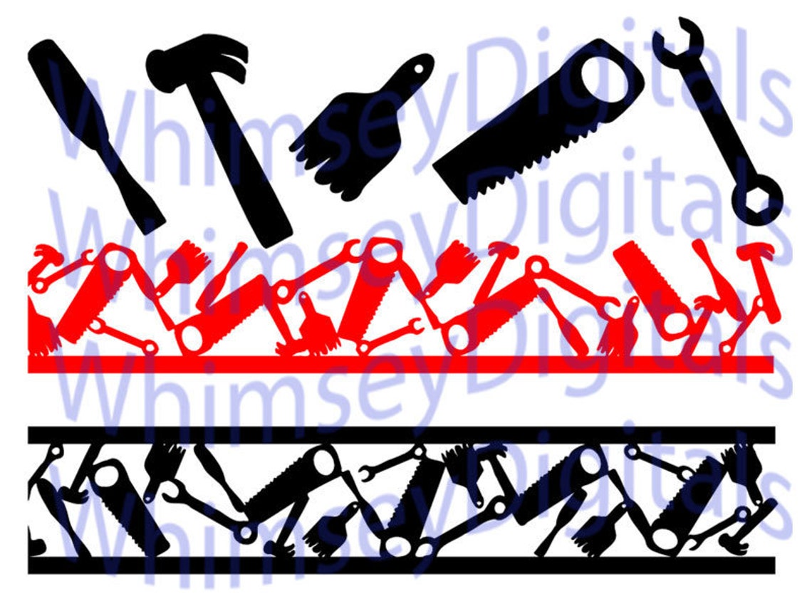 Tools Border Home Improvement DIY Handiman SVG Cut File - Etsy