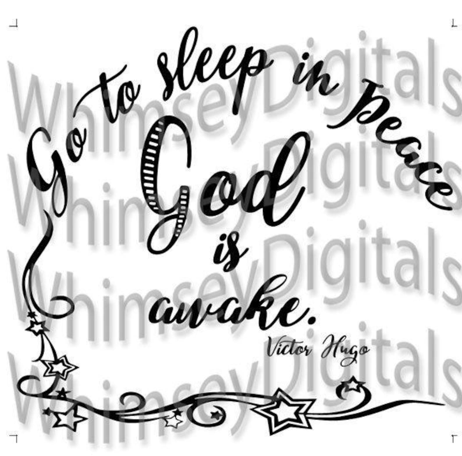 Sleep in Peace God is Awake Digital Download SVG Cut File | Etsy