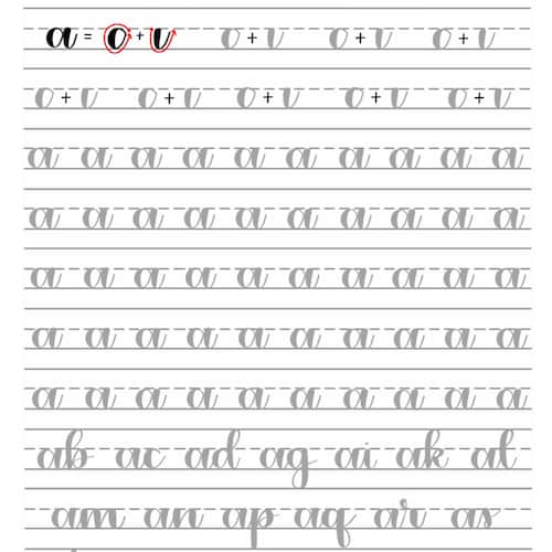 Basic Modern Calligraphy Practice Sheets by theinkyhand - Etsy