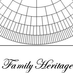 Genealogy Circle Chart - Blank 16" X 20" - Etsy