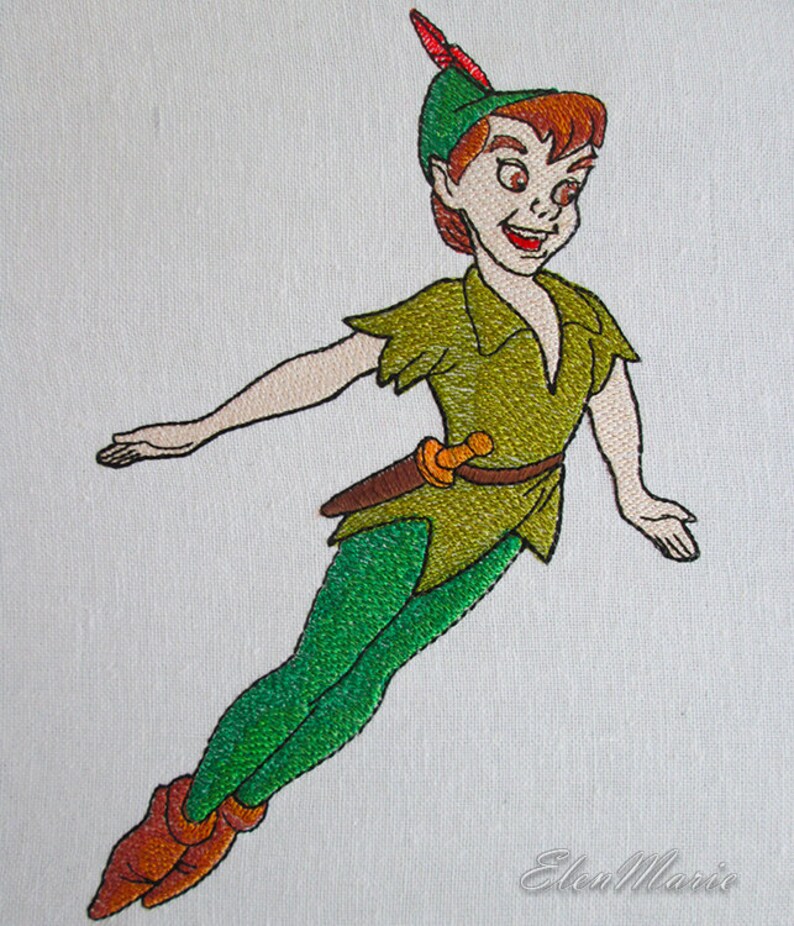Peter Pan Machine Embroidery Design | Etsy