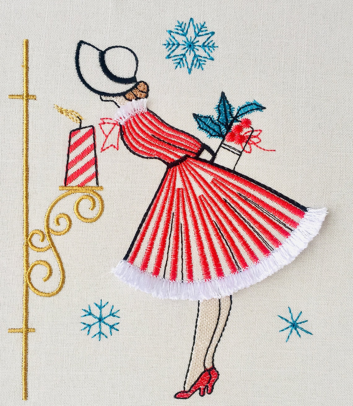 Christmas Machine embroidery design Victorian Christmas | Etsy