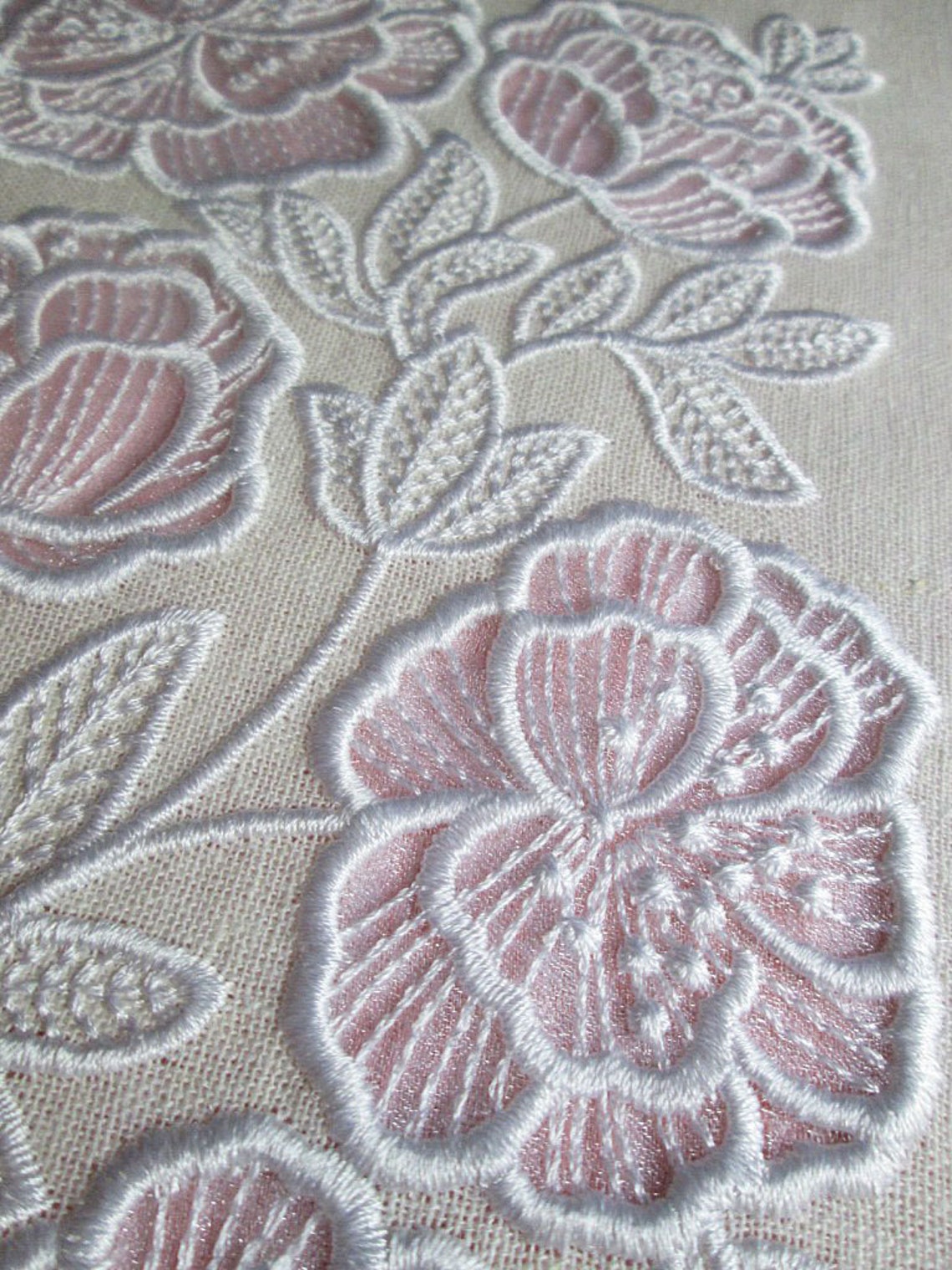 Flowers Applique Cutwork_Machine Embroidery Design applique | Etsy