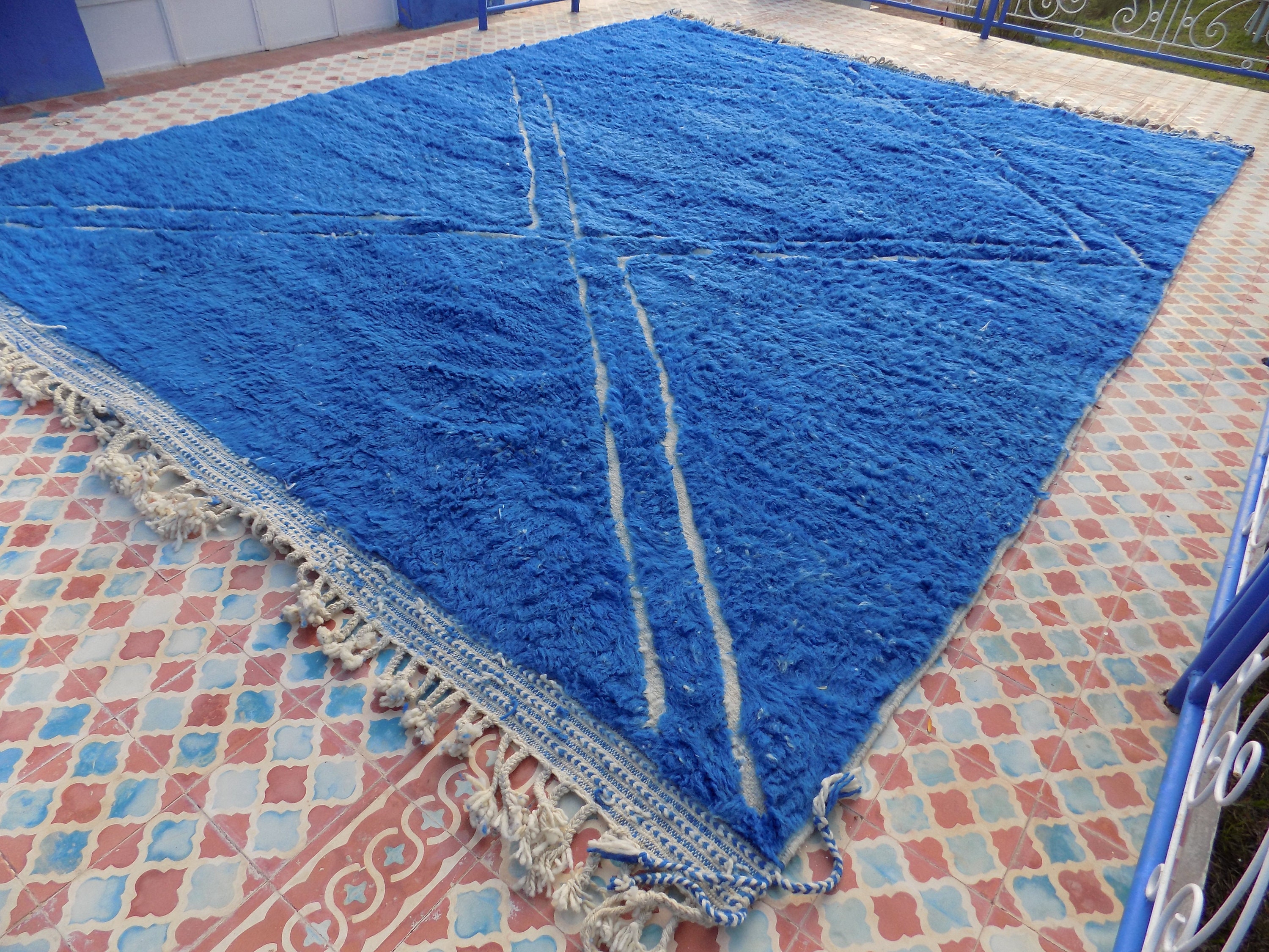 Beni Ourain Rug Moroccan Rug Wool Rug Area Rug Large Beni | Etsy