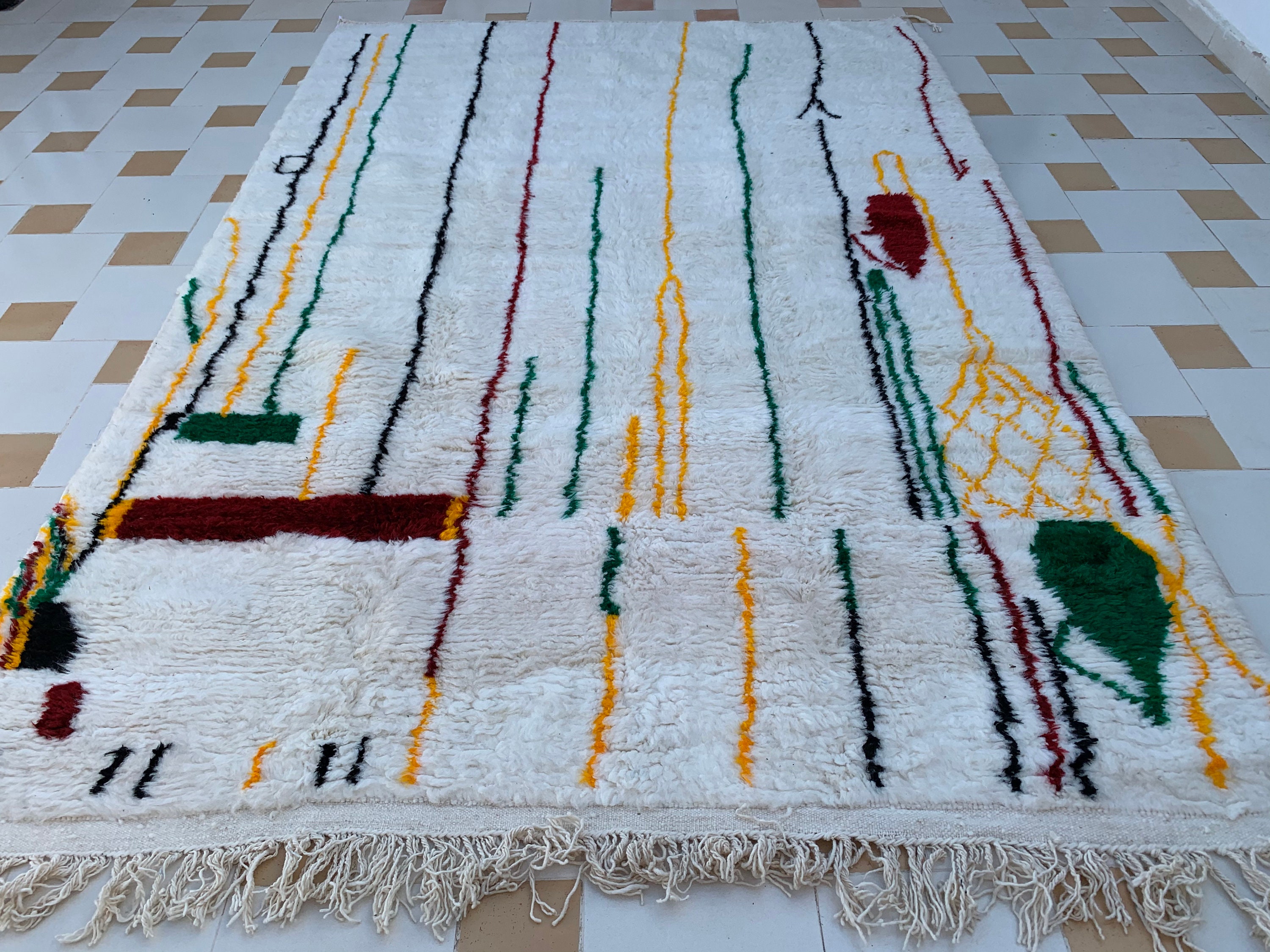 7x10 Azilal Rug Moroccan Rug Azilal Moroccan Rug Berber | Etsy