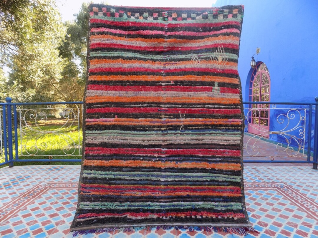 Moroccan Boucherouite Berber Rug - Etsy
