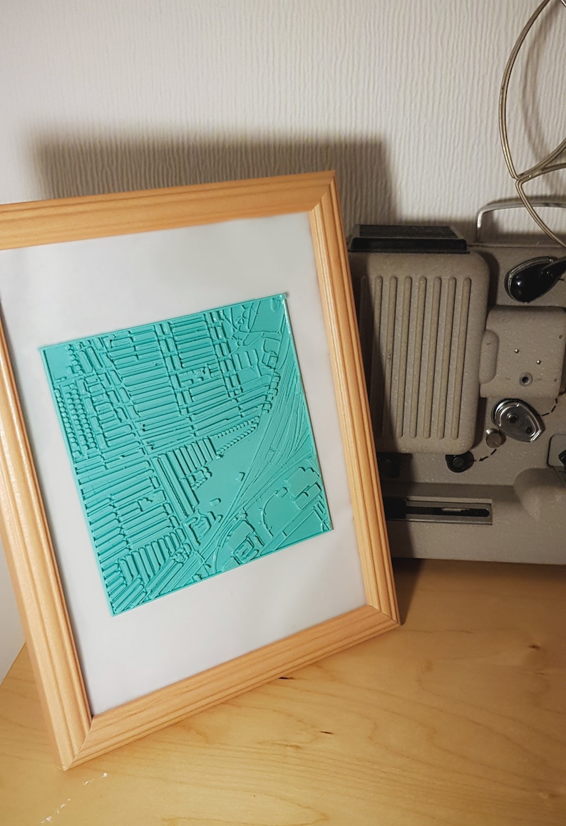 Personalised 3D Printed Topological Map - Etsy