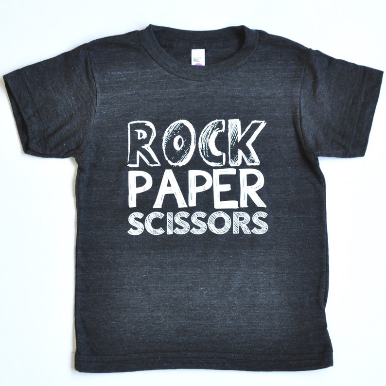 Rock Paper Scissors Kids t-shirt Toddler t-shirt Baby tee | Etsy