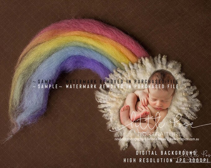 Digital Background Backdrop Newborn Photography Unique - Rainbow Baby ...