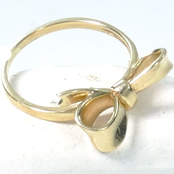 Gold Bow Ring - Etsy