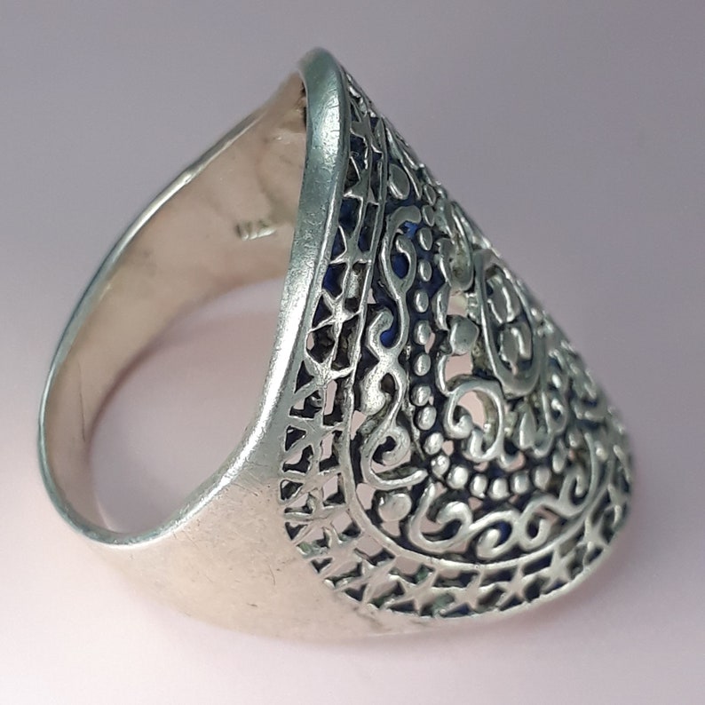 Sterling Silver Handmade Cuff Ring Silver Unisex Statement - Etsy Australia