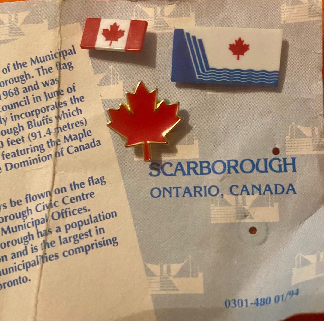 Vintage Scarborough Pin and 2 Canadian Lapel Pins - Etsy