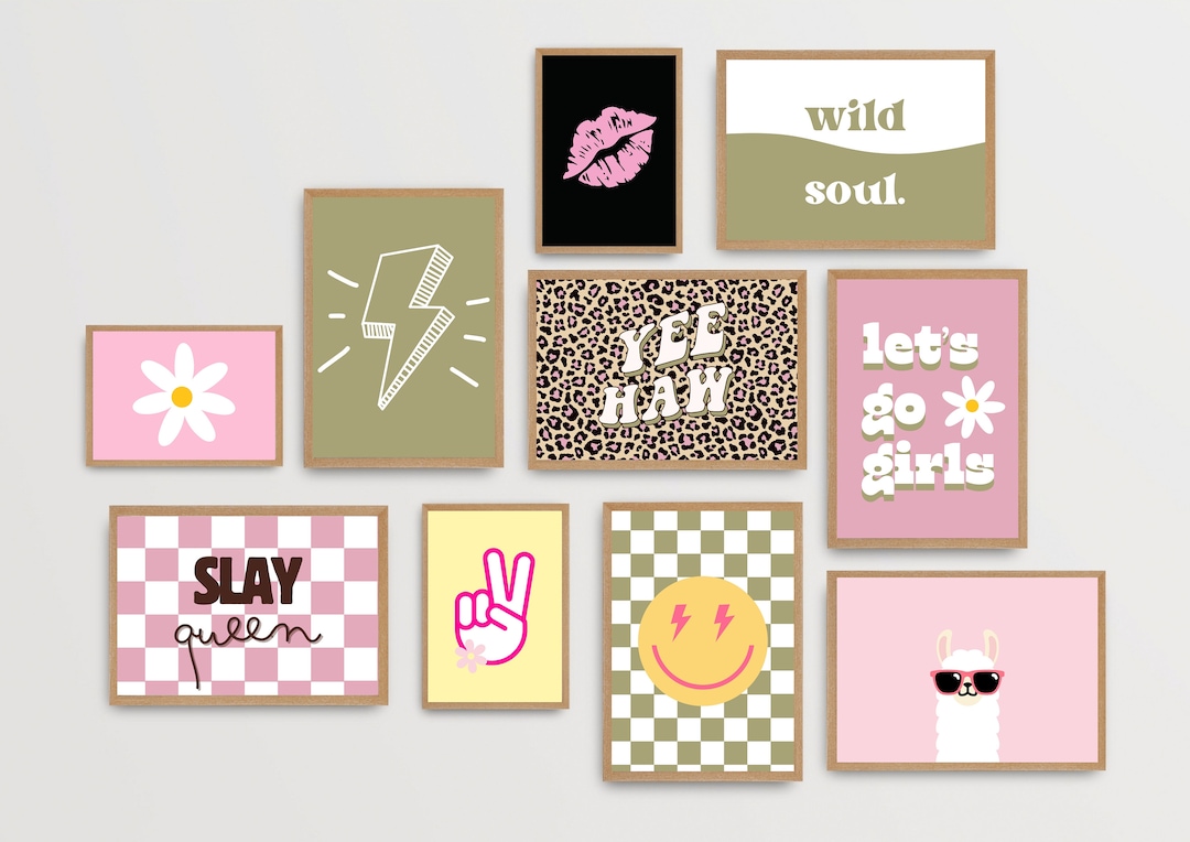 Bedroom Wall Art Prints Girls Room Decor, Wall Art, Poster Girl Prints ...