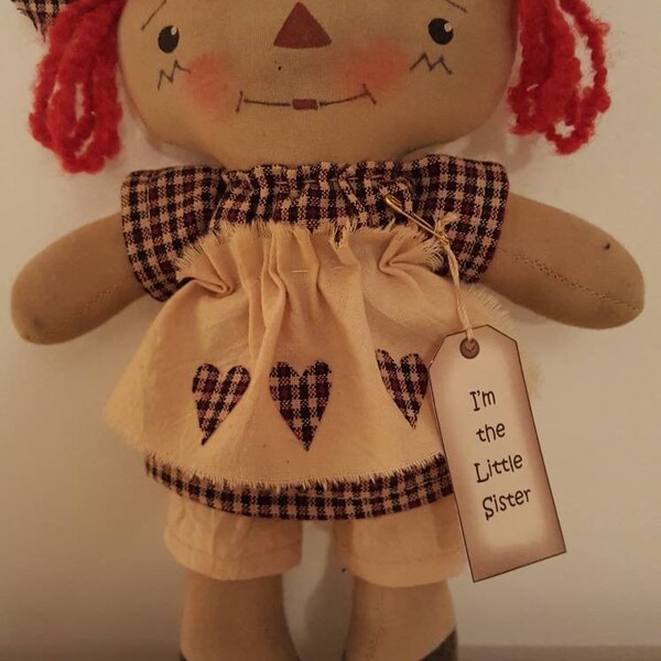 Country Rag Doll - Etsy