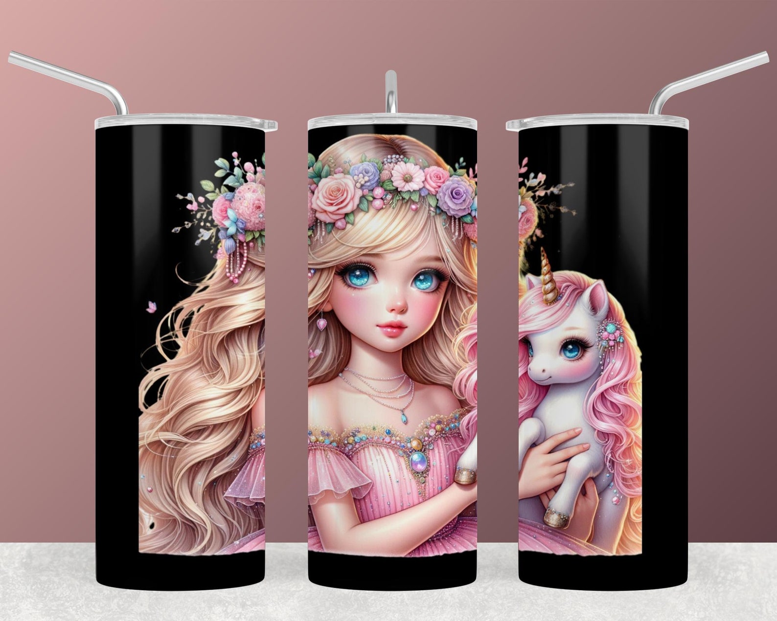 Whimsical Fairy Princess Clipart - Instant Download Sublimation Design ...