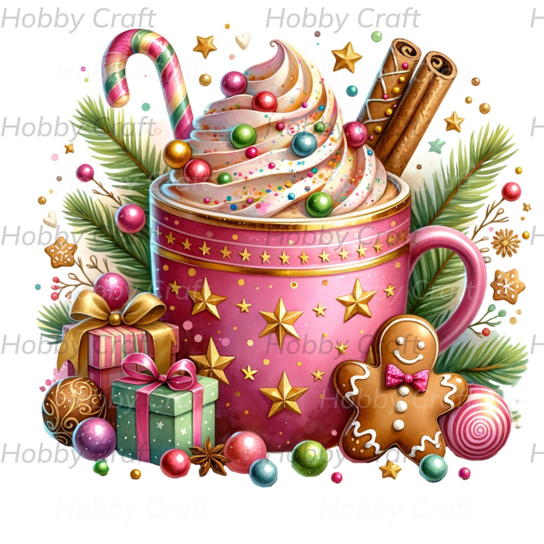 Festive Christmas Clipart Bundle - Instant Download Sublimation Designs ...