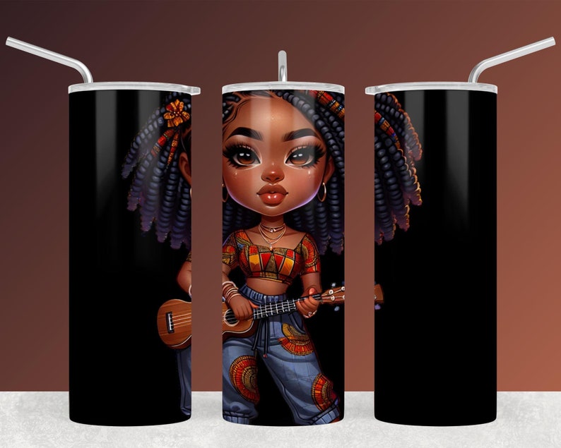 Chibi Girl Playing Guitar Clipart - Adorable Digital Art for Crafts ...