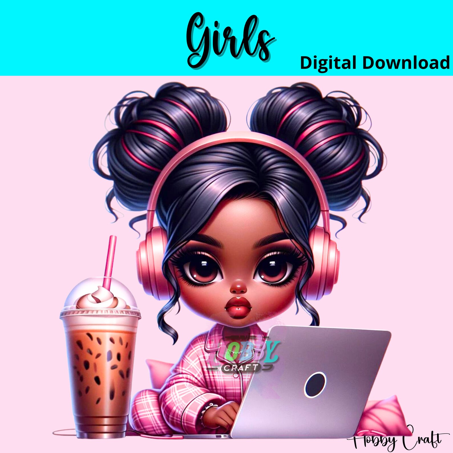 Chibi Adorable Clipart Designs, Cute Graphics for Crafts & Sublimation ...