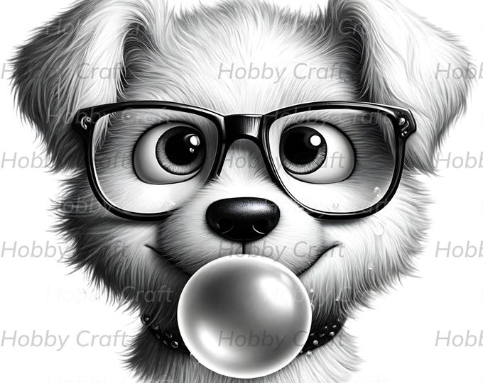 Groovy Dog клипарт, Мультяшная собака ретро Png, Бульдог, Пудель ...