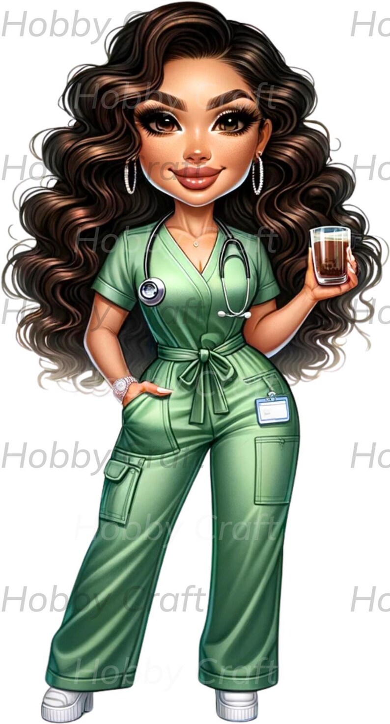 Chibi Nurse Medical Professional Chibi SINGLE IMAGE Transparent Png ...