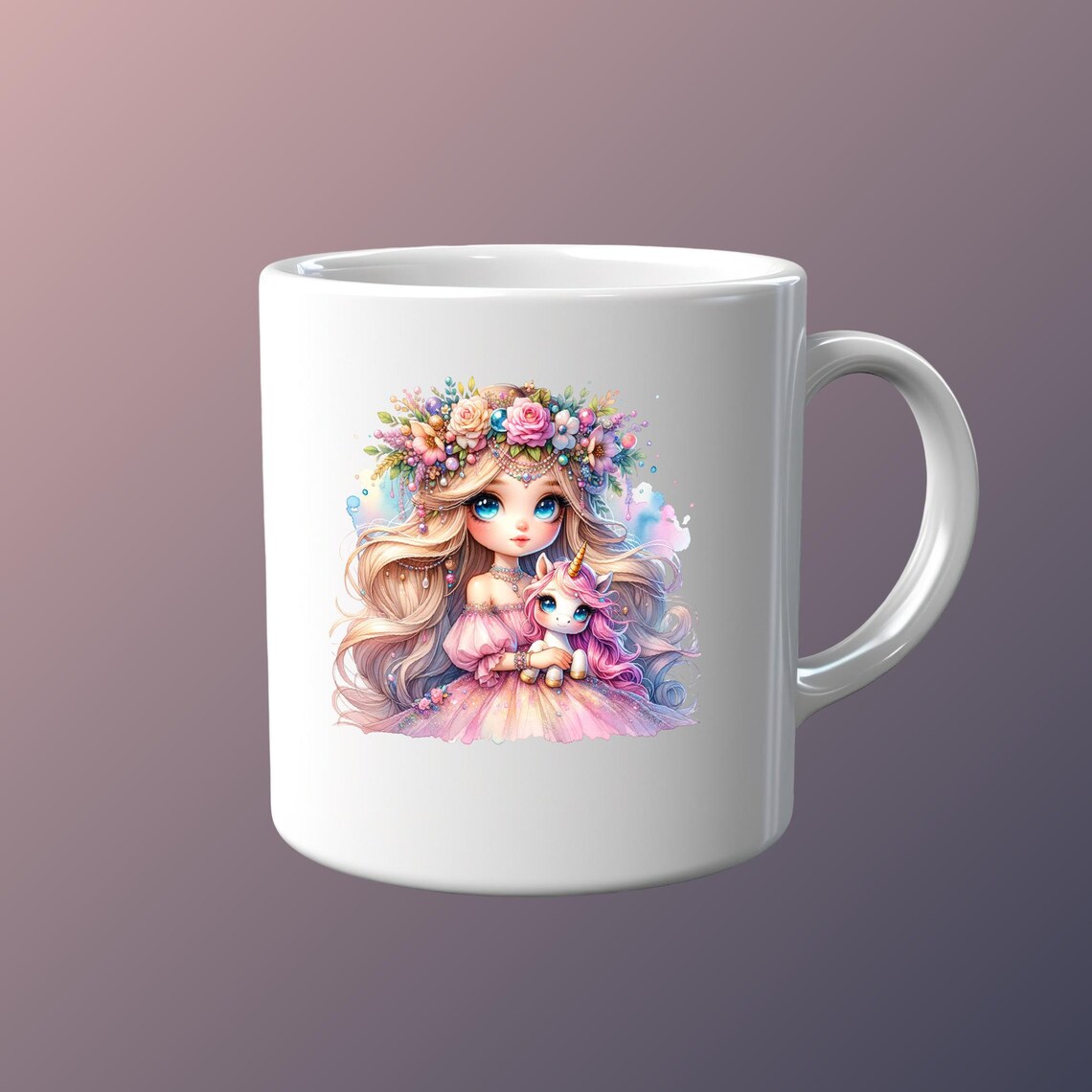 Whimsical Fairy Princess Clipart - Instant Download Sublimation Design ...