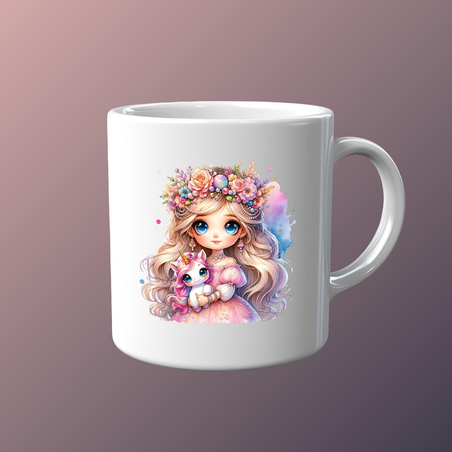 Whimsical Fairy Princess Clipart - Instant Download Sublimation Design ...